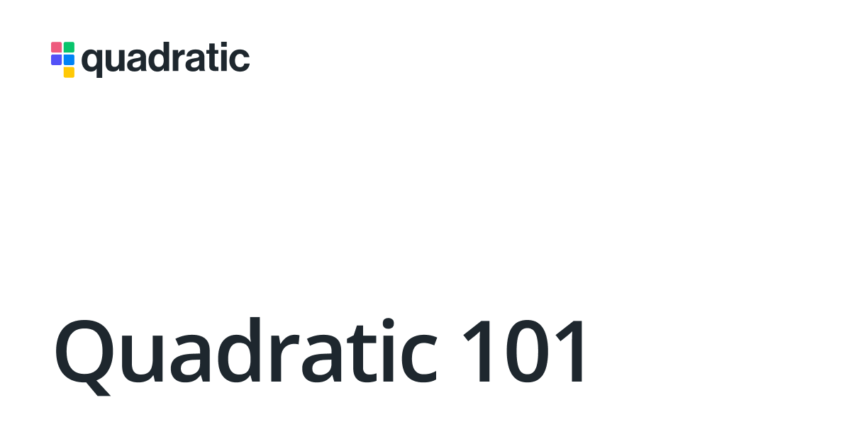 Quadratic 101: Learn the Basics of your Spreadsheet | Quadratic